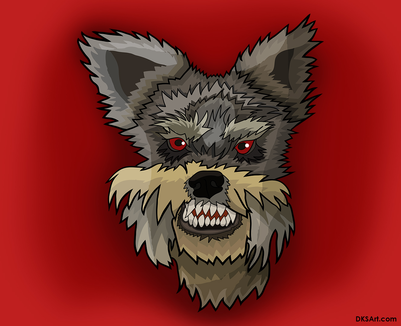 Smiling Schnauzer