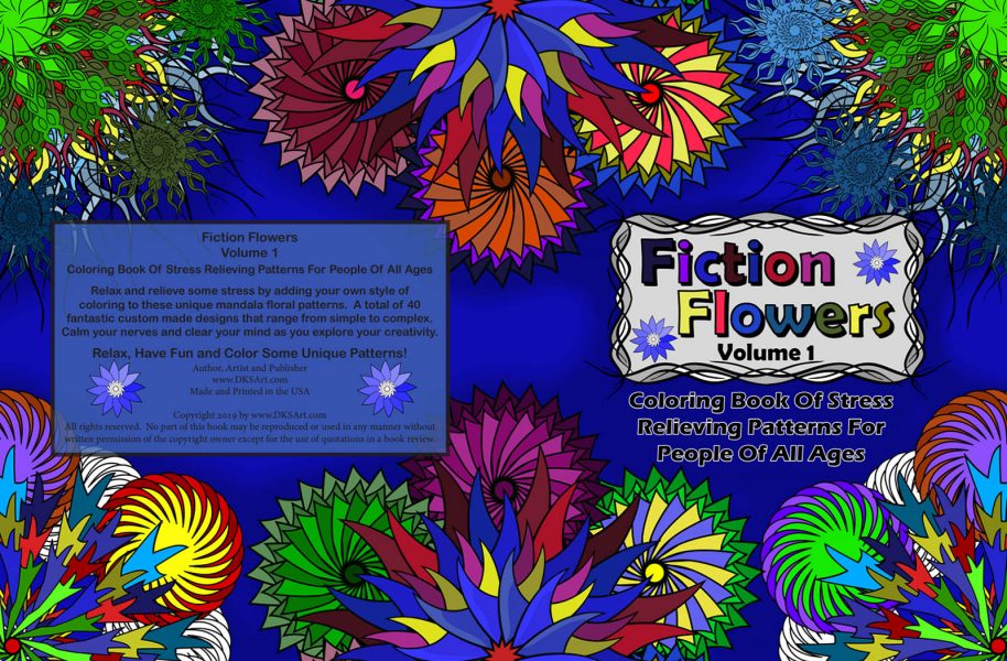 Fiction Flowers Volume 1 Coloring Book