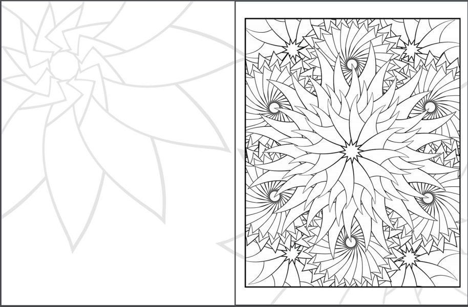 Fiction Flowers Volume 1 Coloring Book