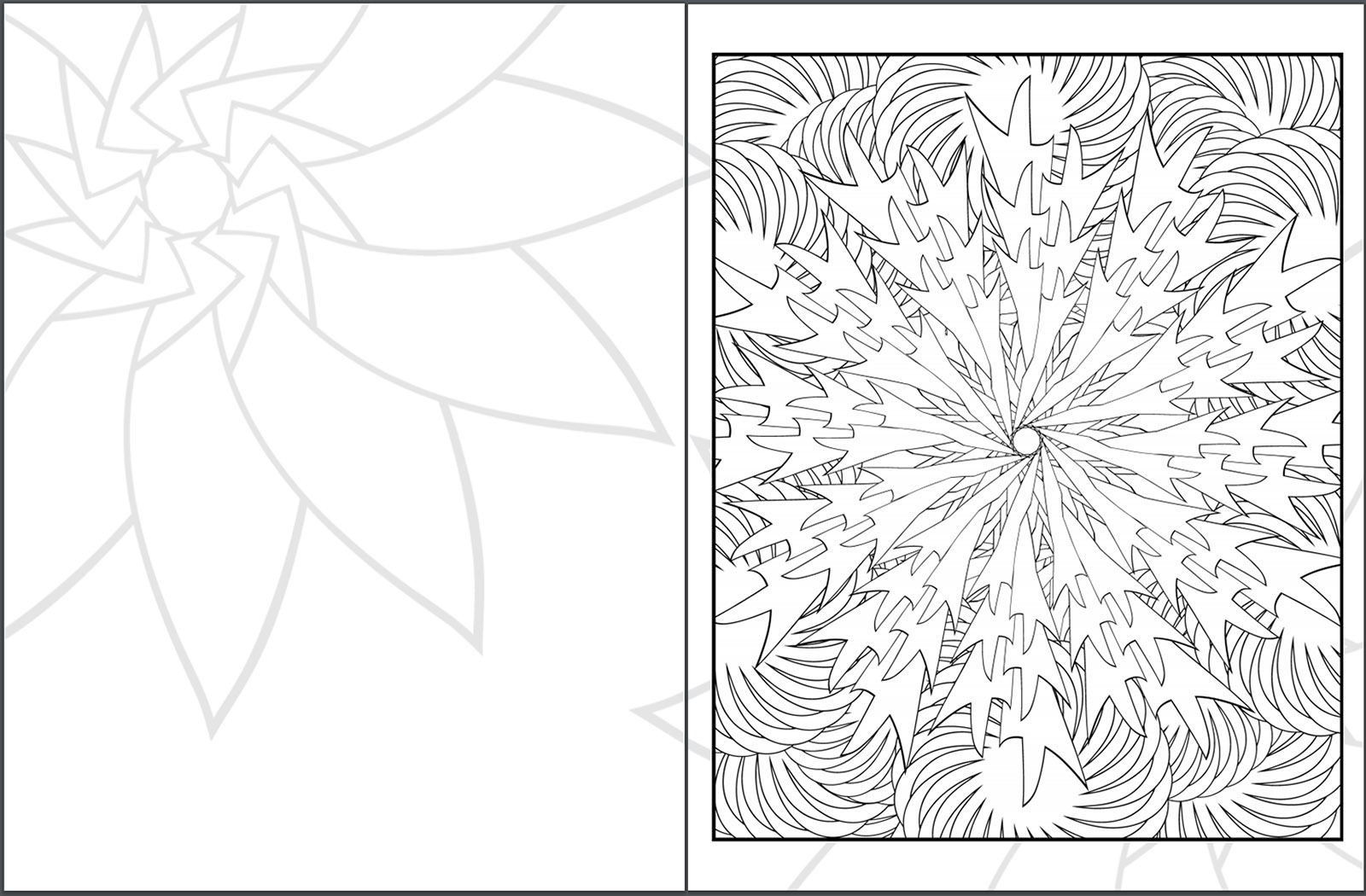 Fiction Flowers Volume 1 Coloring Book