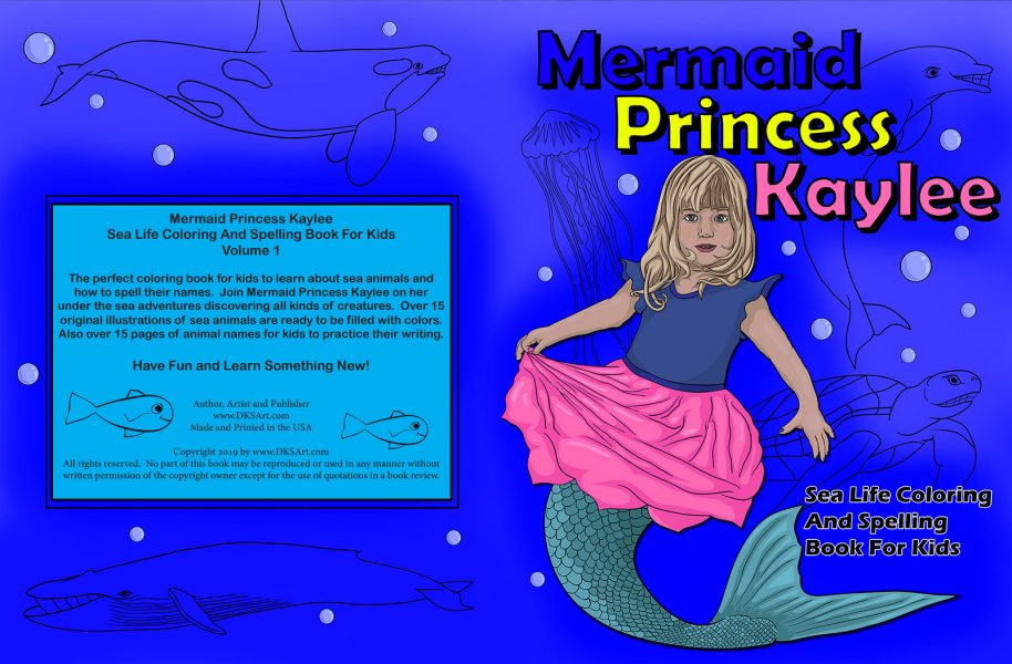 Mermaid Princess Kaylee Coloring Book