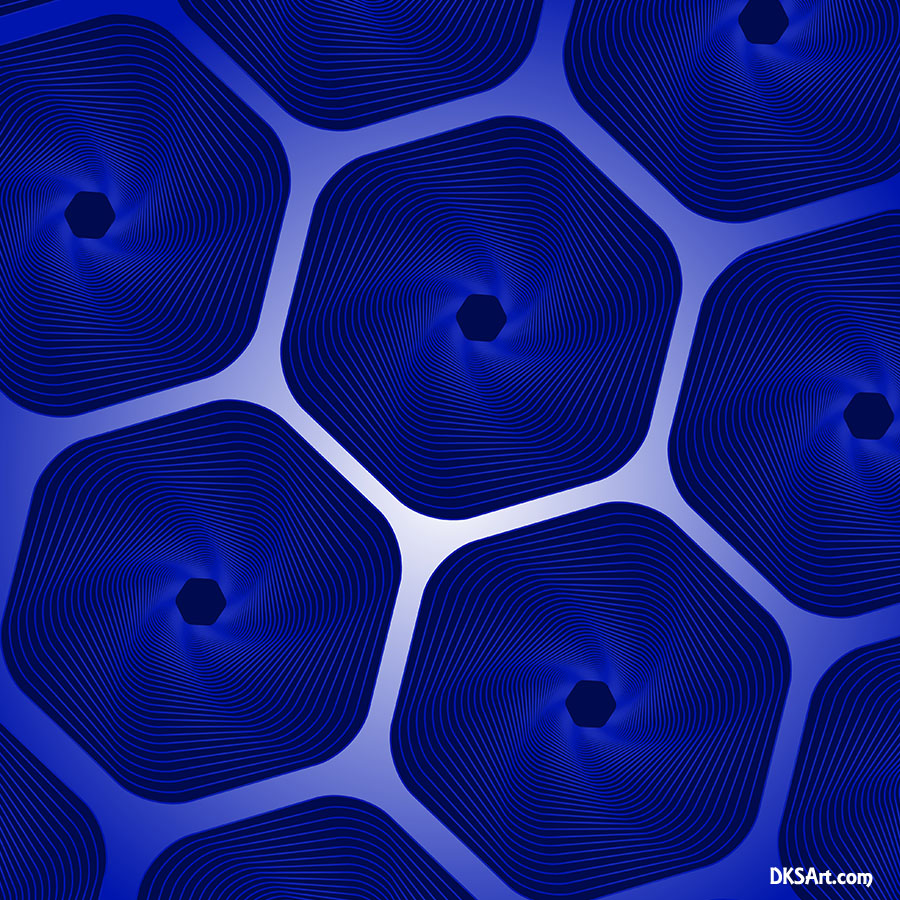 Radial Hexagon Design