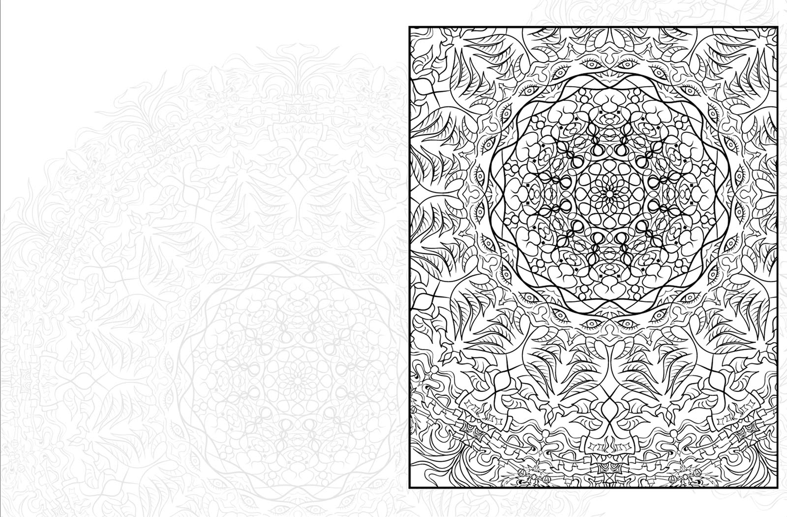 Fiction Flowers Volume 2 Coloring Book