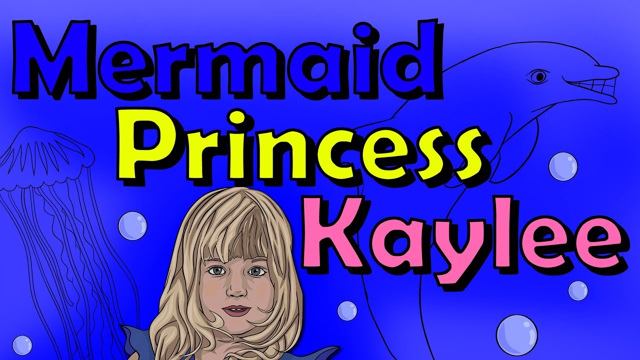 Mermaid Princess Kaylee Sea Life Coloring and Spelling Book for Kids