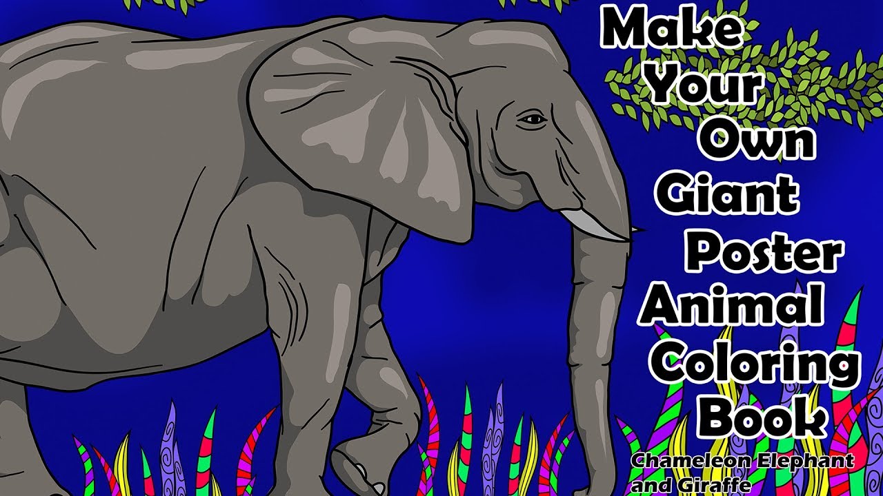 Make Your Own Giant Poster Animal Coloring Book Video How To