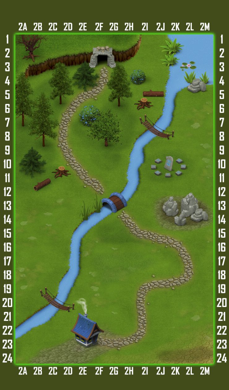 Map Design For Scouting Adventure Tabletop Style Game