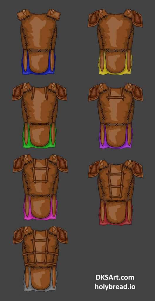 New Archer Chest Leather Armor Design For Holy Bread Game