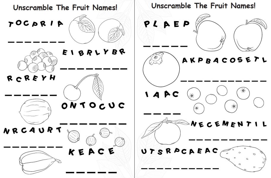 Learning To Spell All The Fruit Names A to C Educational